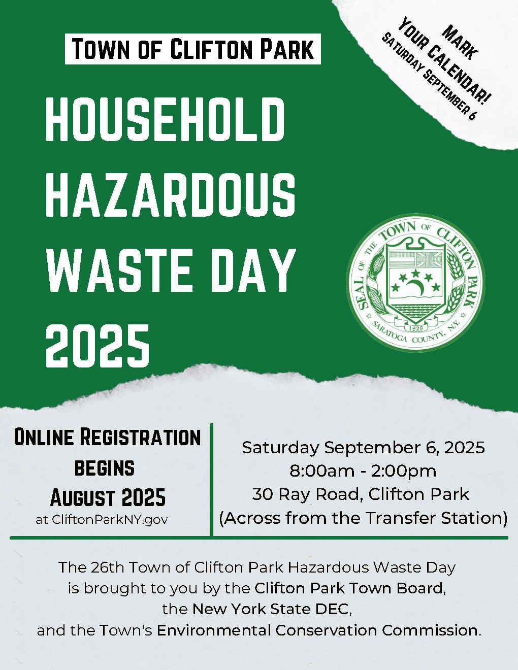 Hazardous Waste - Town of Clifton Park Official Website